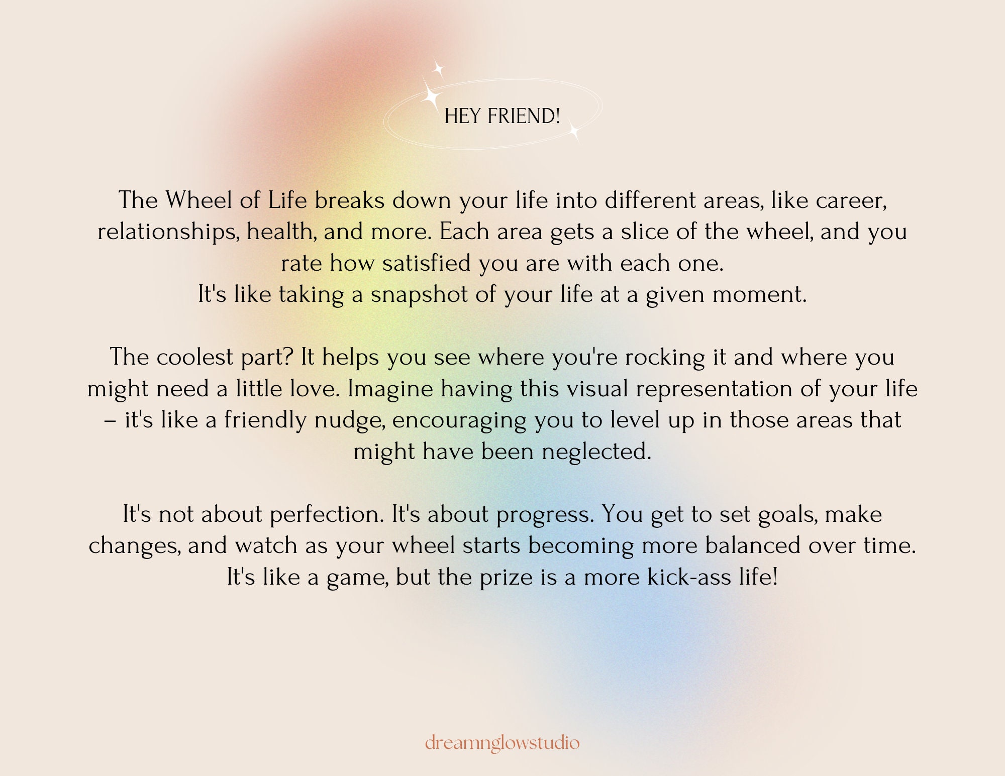 Wheel of Life Worksheet Template and 8 Areas Goals for Life Planner ...