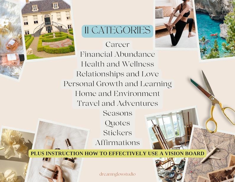 UPDATED 2026 Vision Board Kit Printable PDF - Etsy