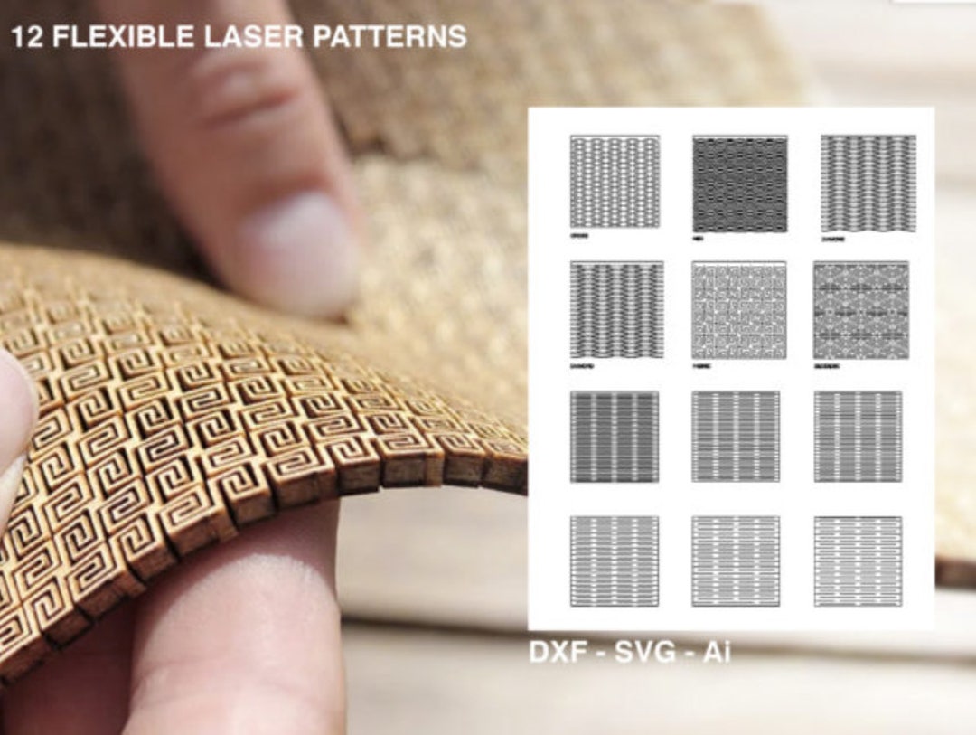 Flexible / Living Hinge Laser Cut Files - Etsy