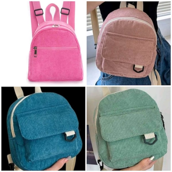 Corduroy Backpack - Etsy