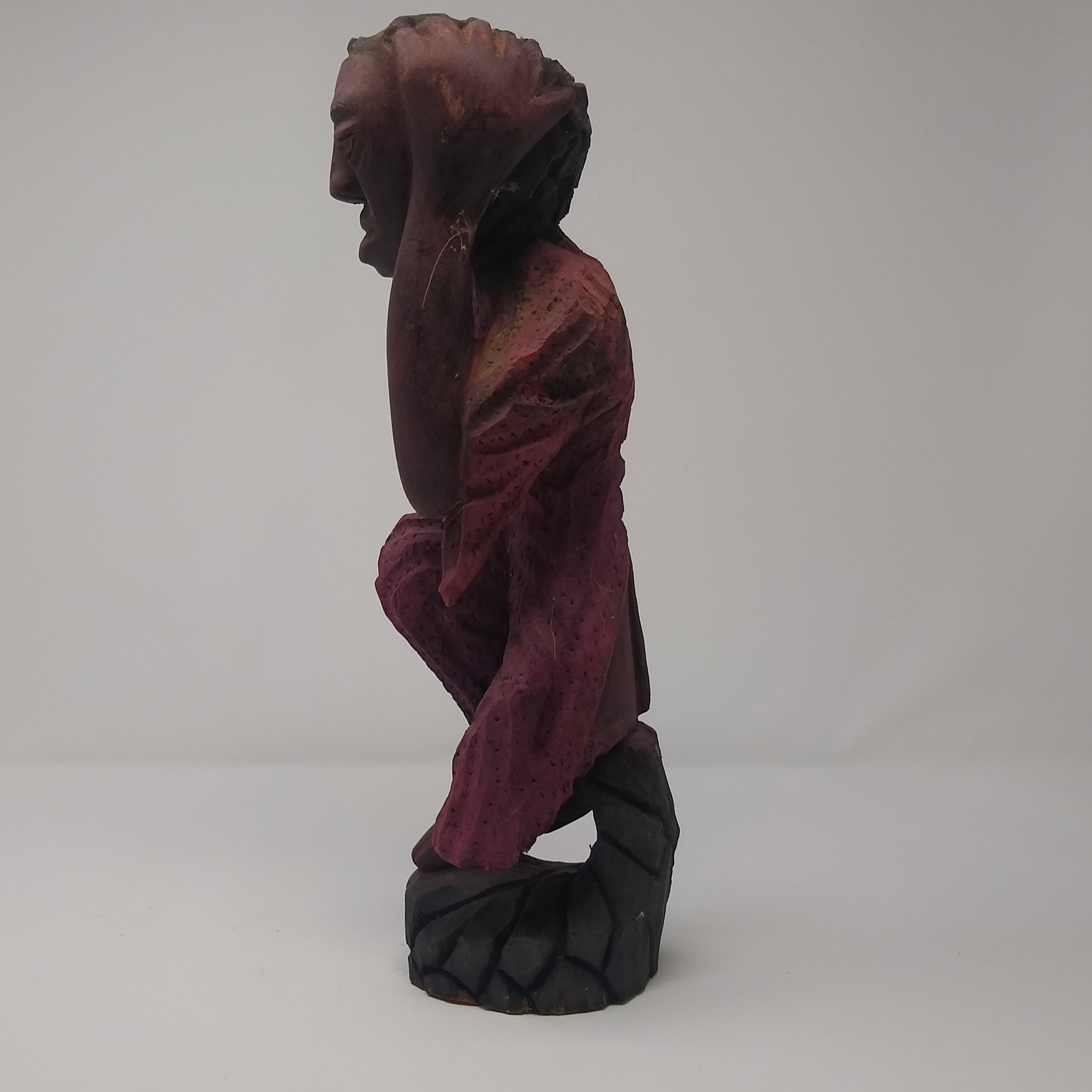 Ti-jean Precursor, Petro Lwa, Polychrome Wood Sculpture by Haitian ...