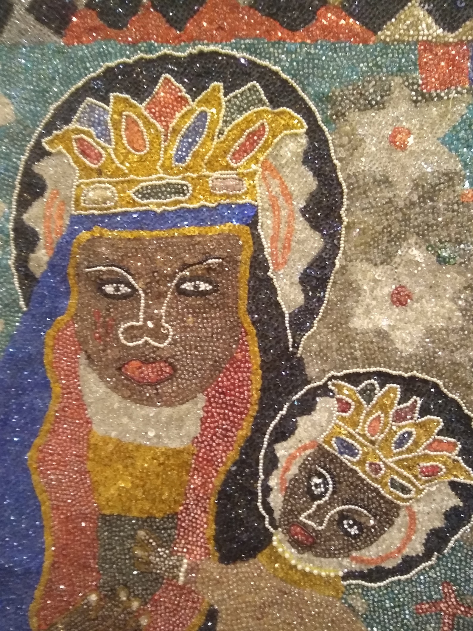 Erzulie Danthor -- Hand Sewn Sequined Voodoo Banner by Eviland Lalanne ...