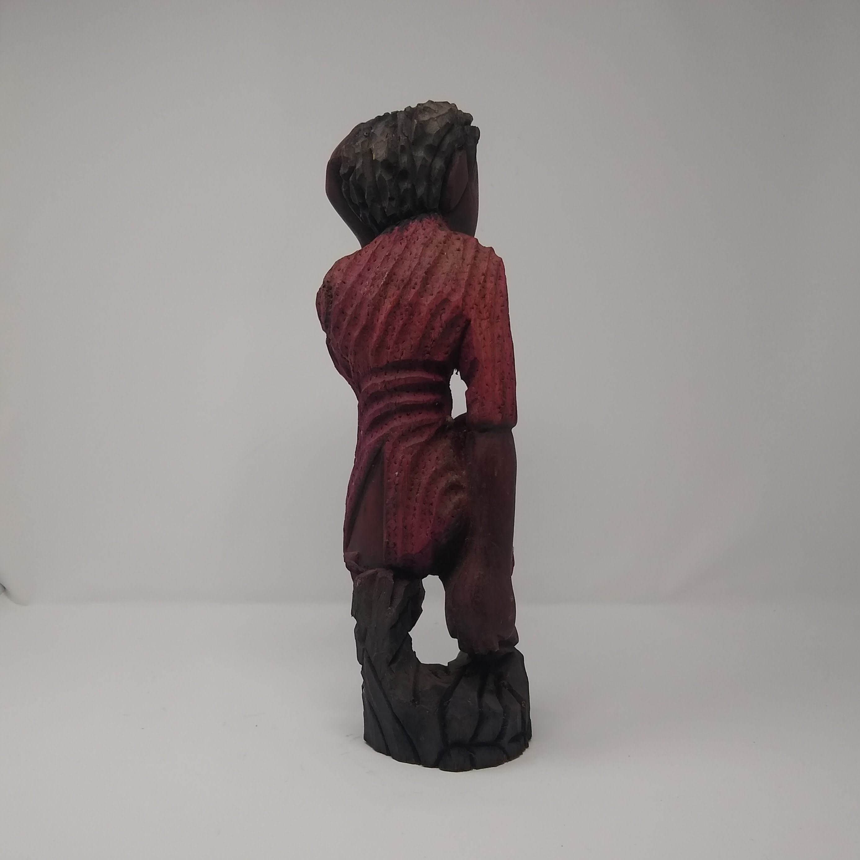 Ti-jean Precursor, Petro Lwa, Polychrome Wood Sculpture by Haitian ...