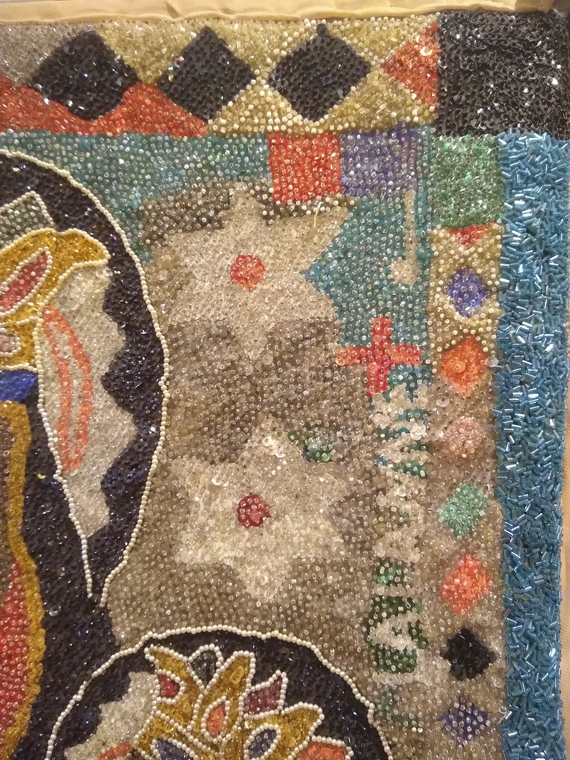 Erzulie Danthor -- Hand Sewn Sequined Voodoo Banner by Eviland Lalanne ...