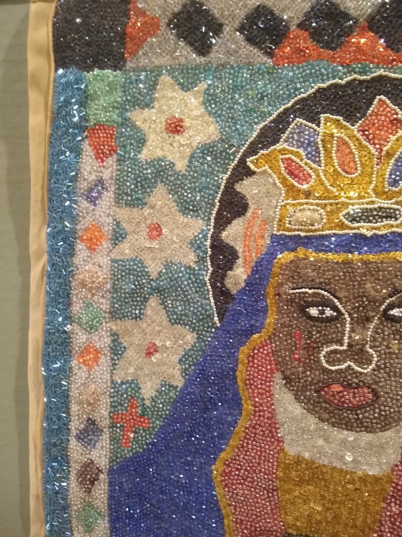 Erzulie Danthor -- Hand Sewn Sequined Voodoo Banner by Eviland Lalanne ...
