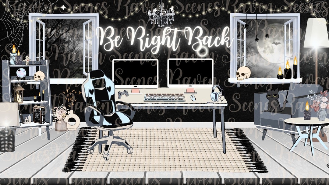 Animated Gaming Room Twitch Stream Screen / Halloween / Horror Gamer ...