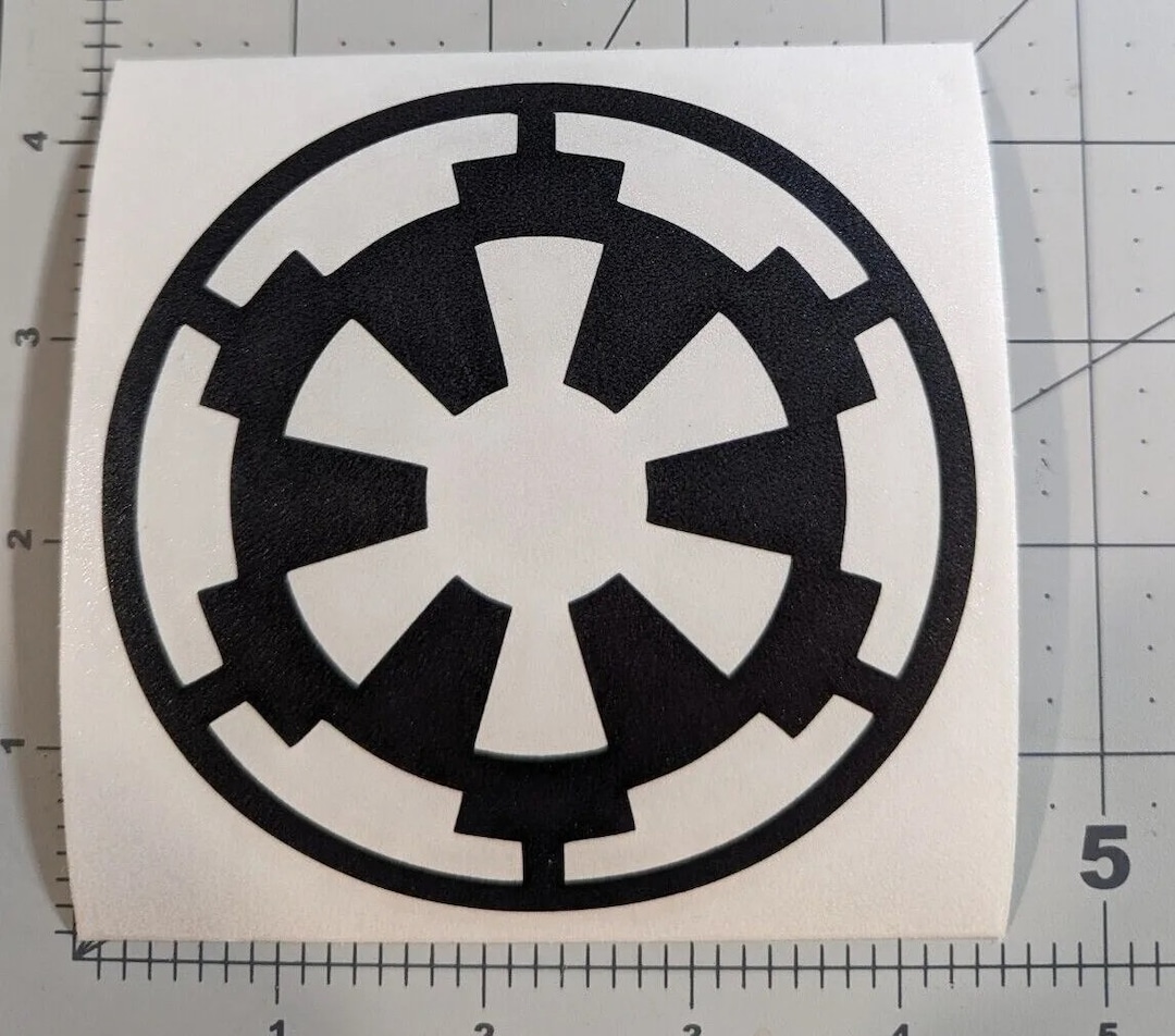 STAR WARS Imperial Cog Symbol Decal 4x4" You Choose Color - Etsy