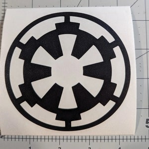 STAR WARS Imperial Cog Symbol Decal 4x4" You Choose Color - Etsy