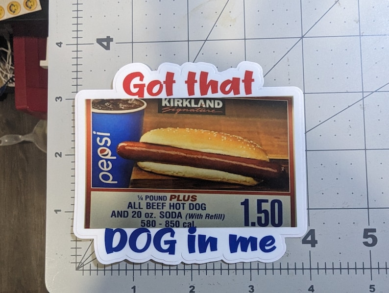 Costco Hotdog Sign Die-cut Vinyl Sticker - NEW Variations! Check It Out ...