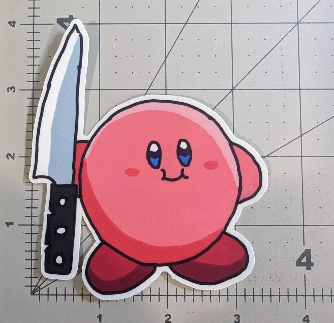 Korbie Holding a Knife! Die-cut Sticker, Waterproof, UV Resist Two ...