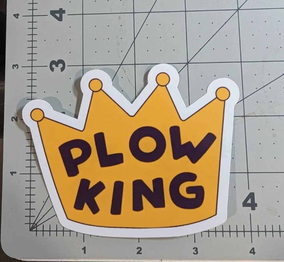 Plow King Logo From "the Simpsons" Die-cut Vinyl Sticker 4x3" - Etsy