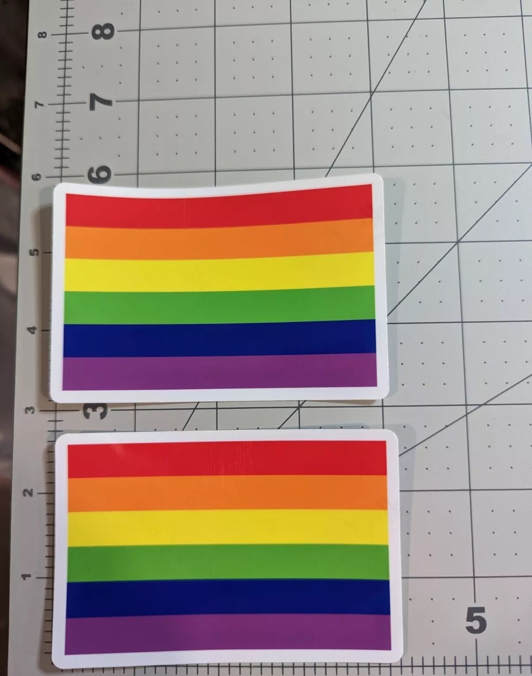 Pride Flag Die-cut Stickers 4x2.6" Your Choice Two Pack 2pk - Etsy