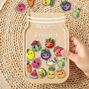 Personalized Fruit Reward Jar, Custom Reward Jar With Charms, Classroom ...