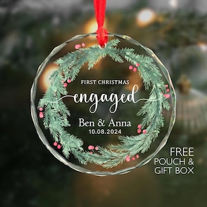 Engagement christmas ball ornament Etsy France