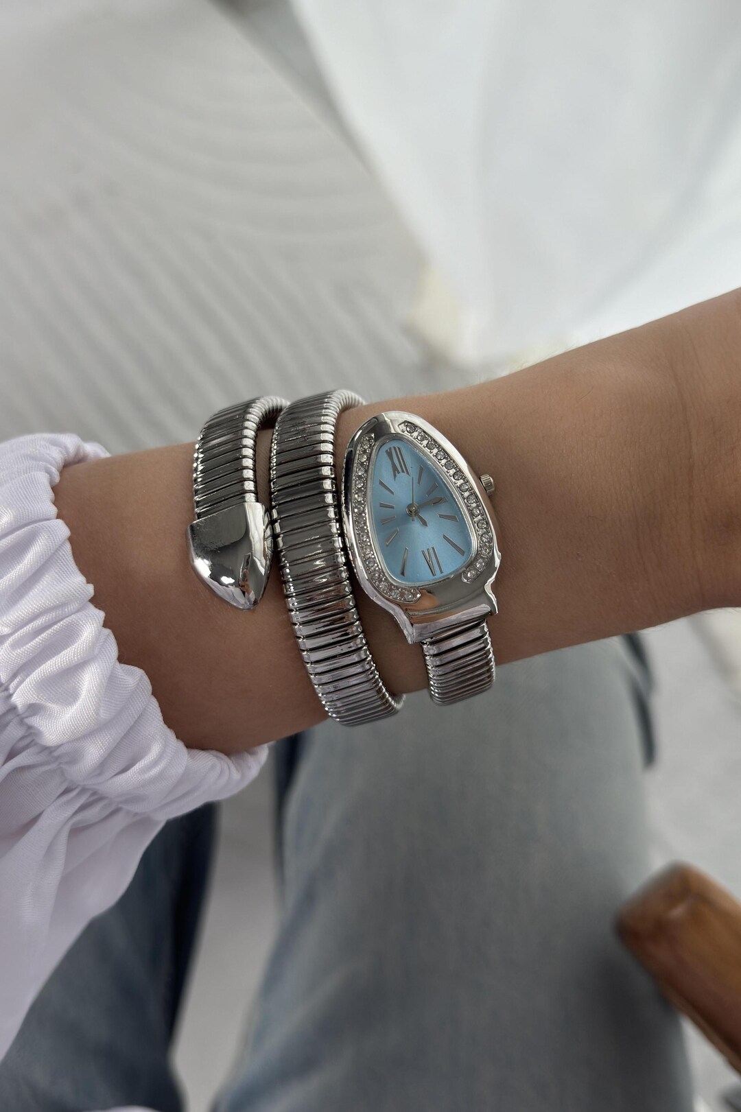 Snake Watch, Luxury Snake Wristwatch, Women Watches, Snake Watch, Gifts ...