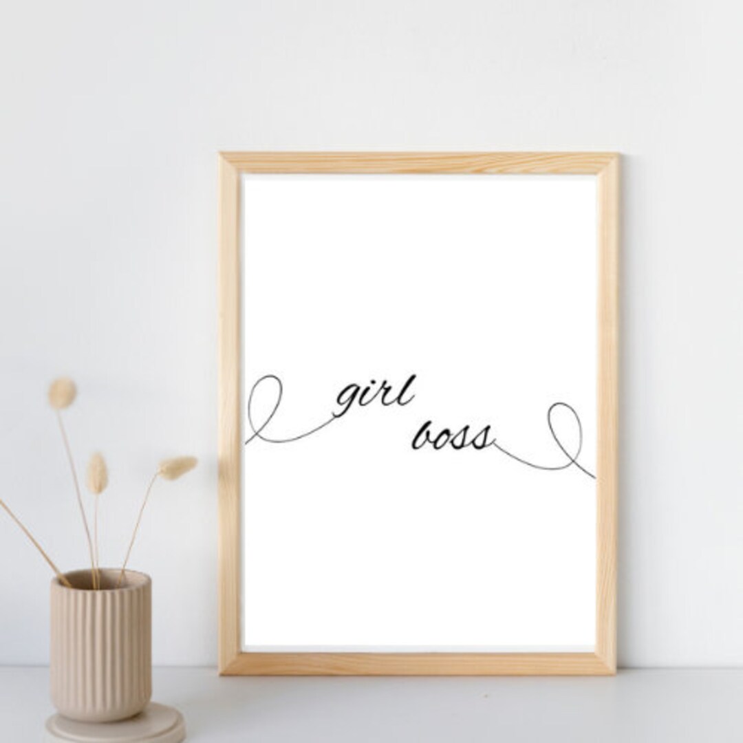 Girl Boss Printable Art - Etsy