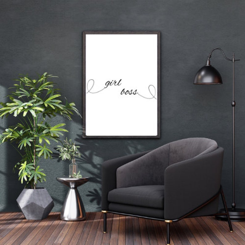 Girl Boss Printable Art - Etsy