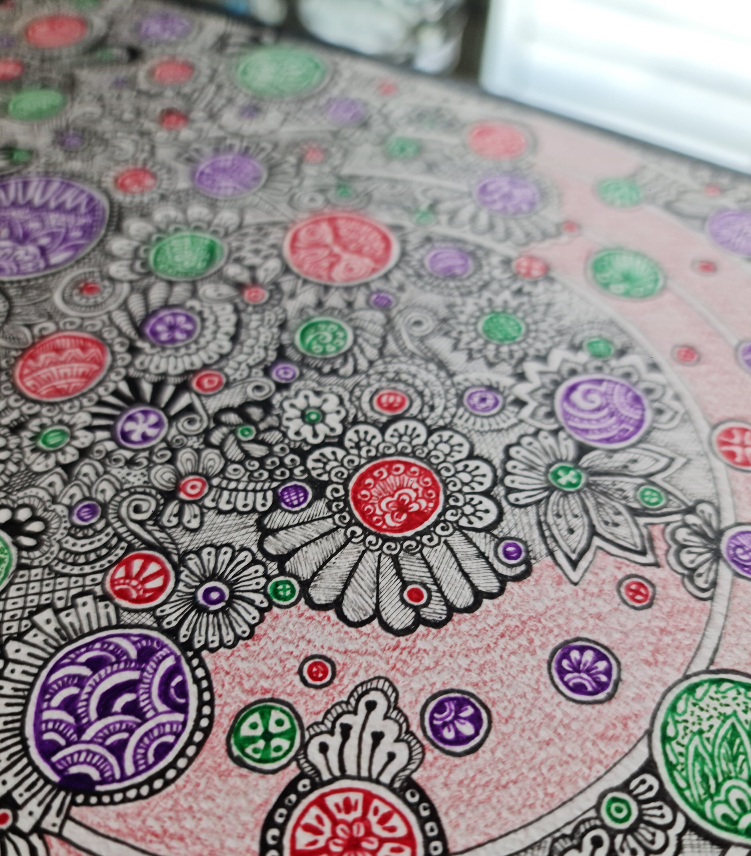 Zentangle Art/ Home Decor/ Wall Art/colorful Zentangle/printable Art ...