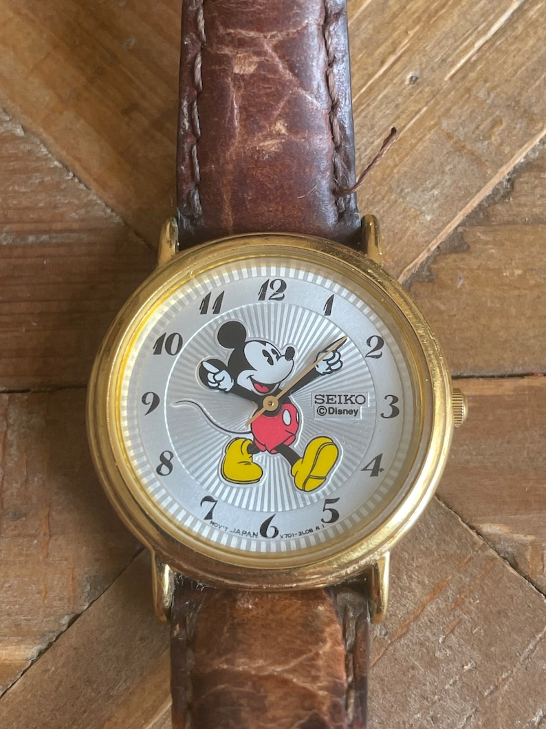 Vintage Seiko Mickey Mouse Watch New Battery Working 1980s - Etsy
