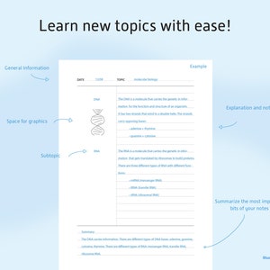 Cornell Notes Printable Template Study Template Guide Uni Exam Study ...