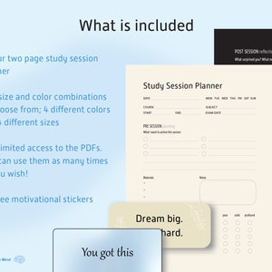 Study Session Planner Guide Template Digital Planner Study Goodnotes ...