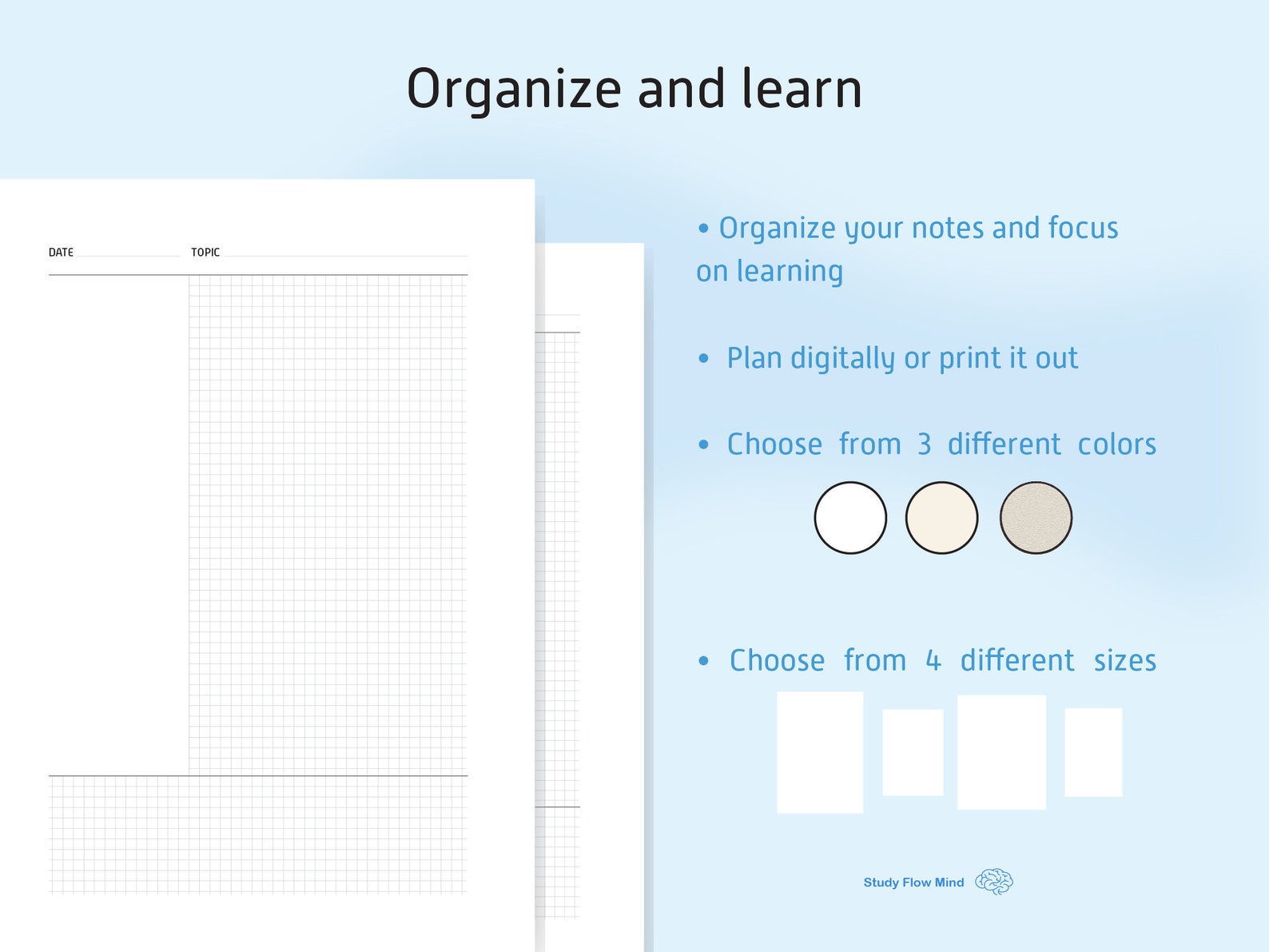 Cornell Notes Printable Template Study Template Guide Uni Exam Study ...