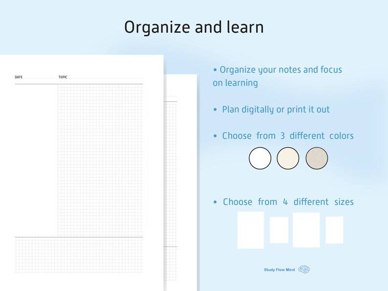 Cornell Notes Printable Template Study Template Guide Uni Exam Study ...