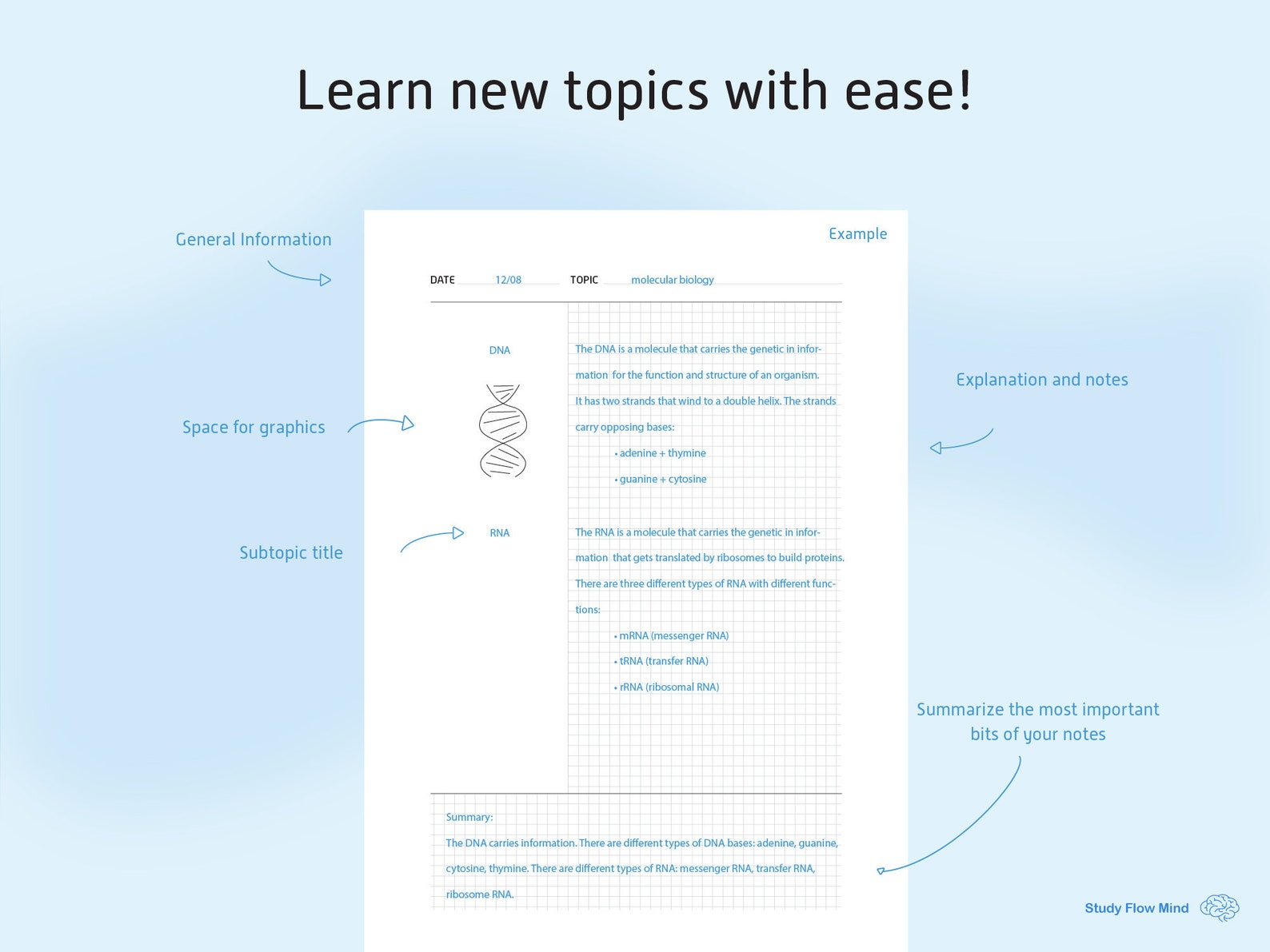 Cornell Notes Printable Template Study Template Guide Uni Exam Study ...