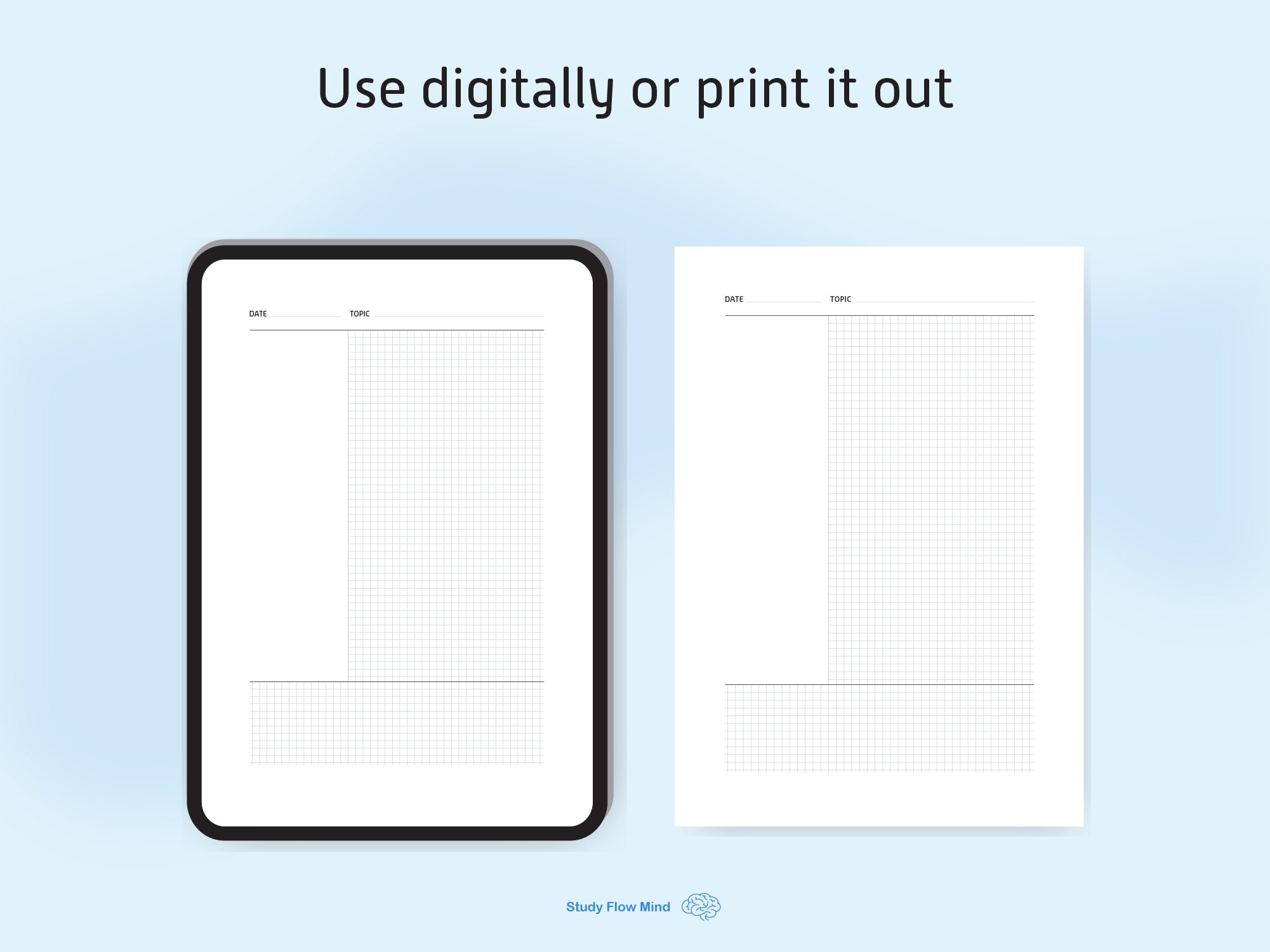 Cornell Notes Printable Template Study Template Guide Uni Exam Study ...