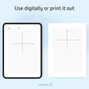 Graph Paper Printable Template Study Maths Productivity Template ...