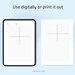 Graph Paper Printable Template Study Maths Productivity Template ...