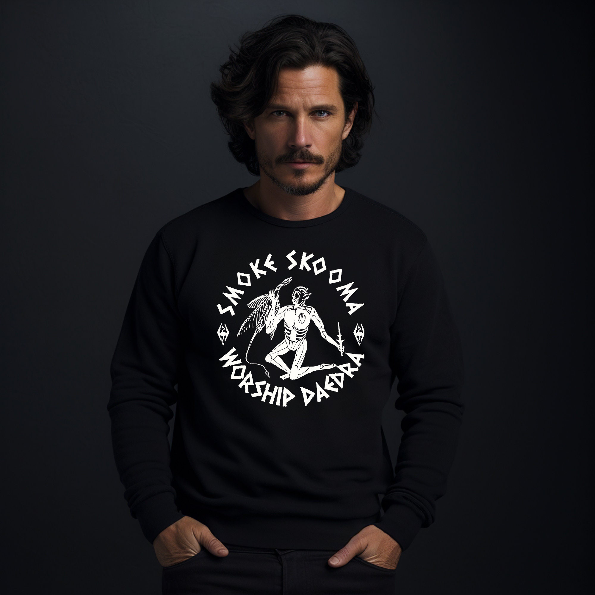 Smoke Skooma Worship Daedra Sweatshirt Deadra Sweatshirt Skooma ...