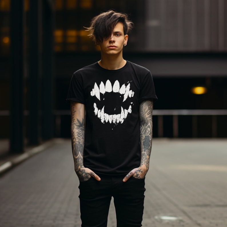 Vampire Fangs T-shirt | Vampire T-shirt | Pastel Goth Apparel | Strega ...