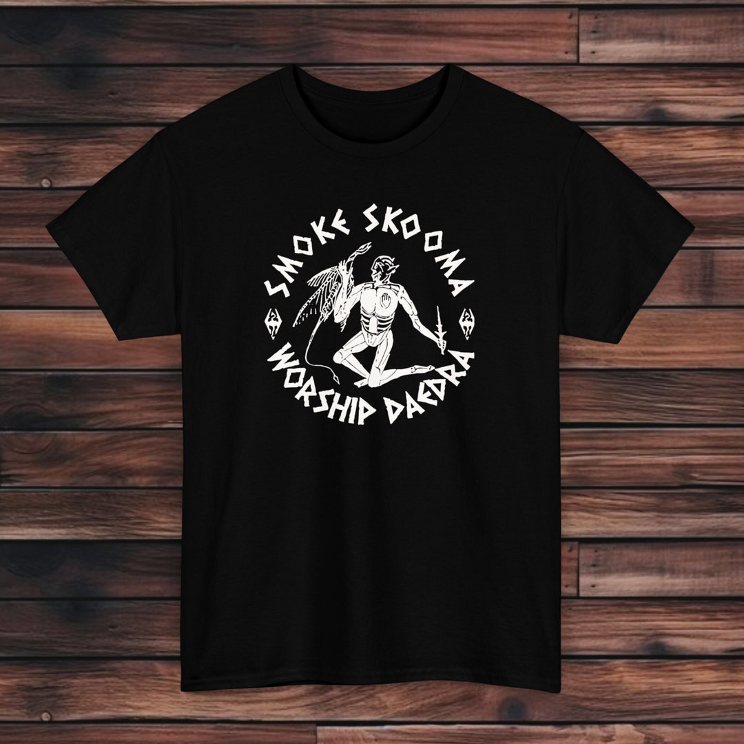 Smoke Skooma Worship Daedra T-shirt | Deadra T-shirt | Skooma T-shirt ...