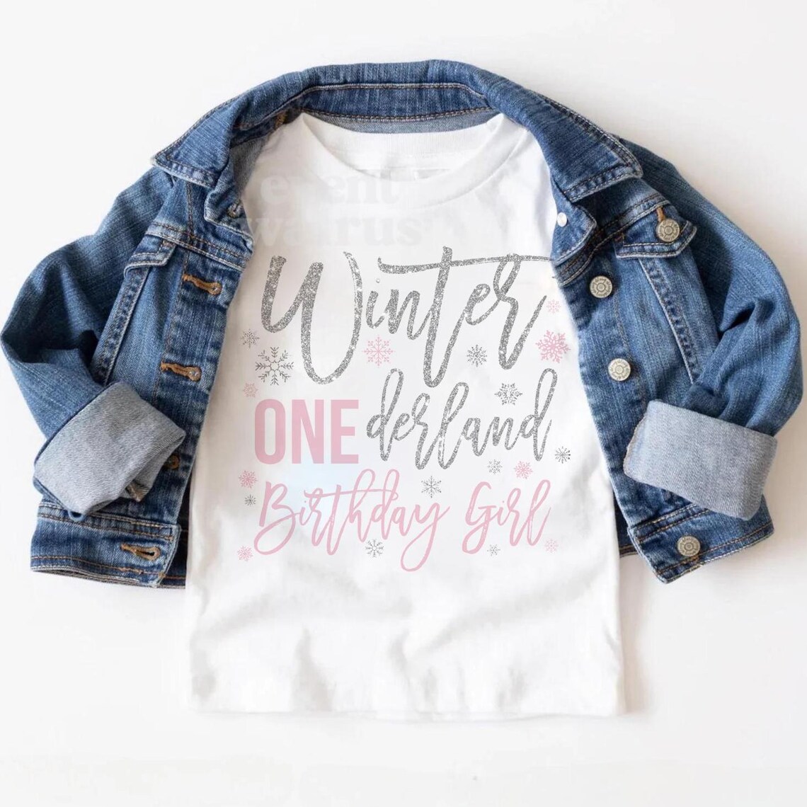 Pink and Silver Winter One Derland Shirts, Pink Winter Onederland First ...