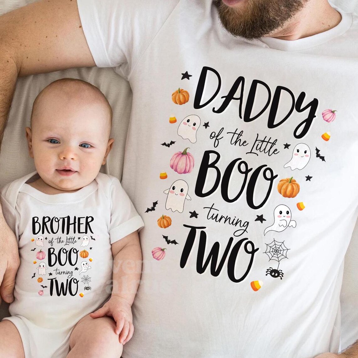 Boo I'm Two Outfit This Little Boo is Turning Two Spooky Birthday Shirt ...