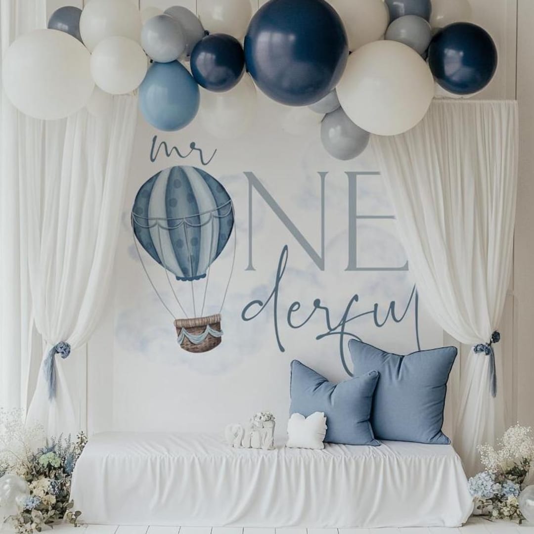 Mr One Derful Backdrop, Boy 1st Birthday Backdrop, Little Mr Onederful ...