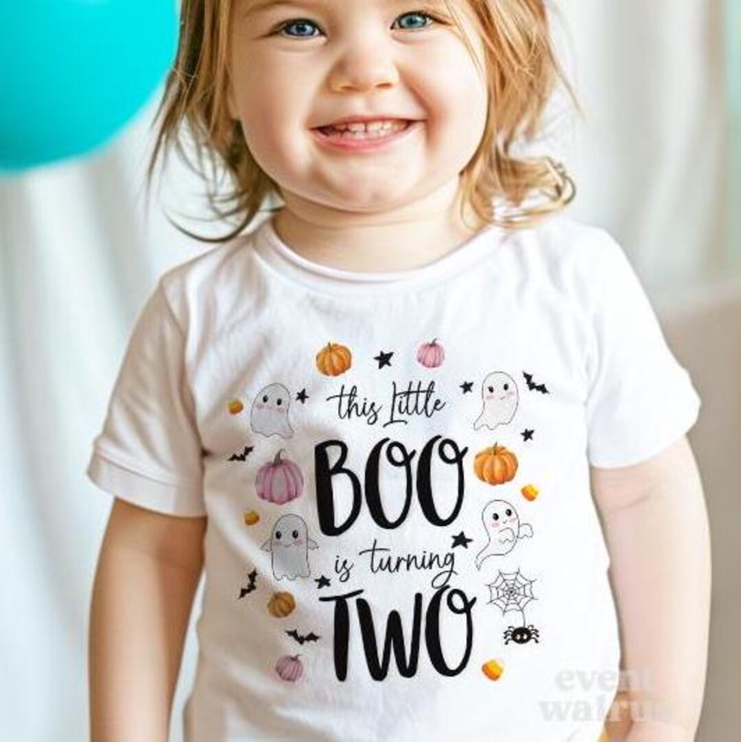 Boo I'm Two Outfit This Little Boo is Turning Two Spooky Birthday Shirt ...