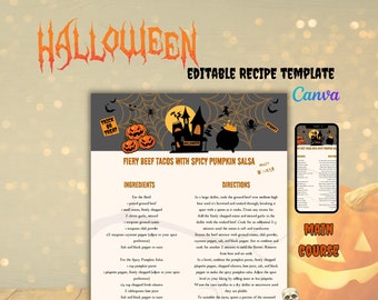 Minimalist Blank Recipe Templates Bundle PDF Includes Grocery - Etsy