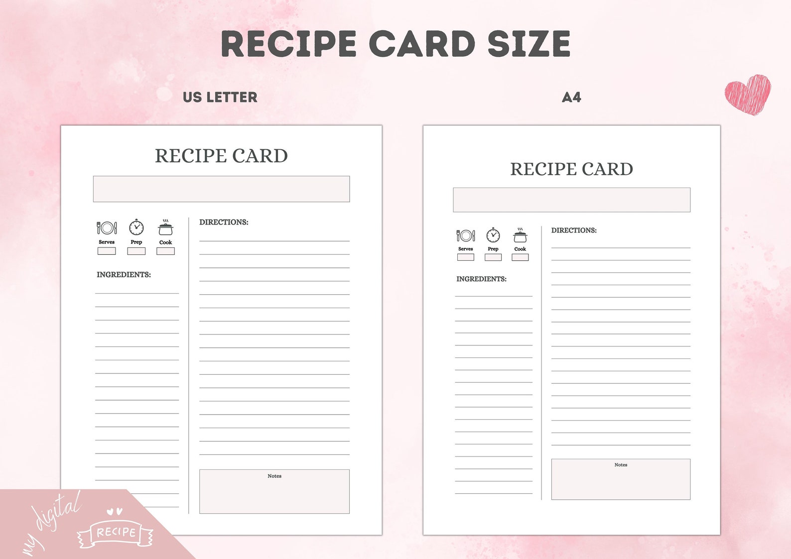 Recipe Book Template | Recipe Fillable Template | Healthy Dessert ...
