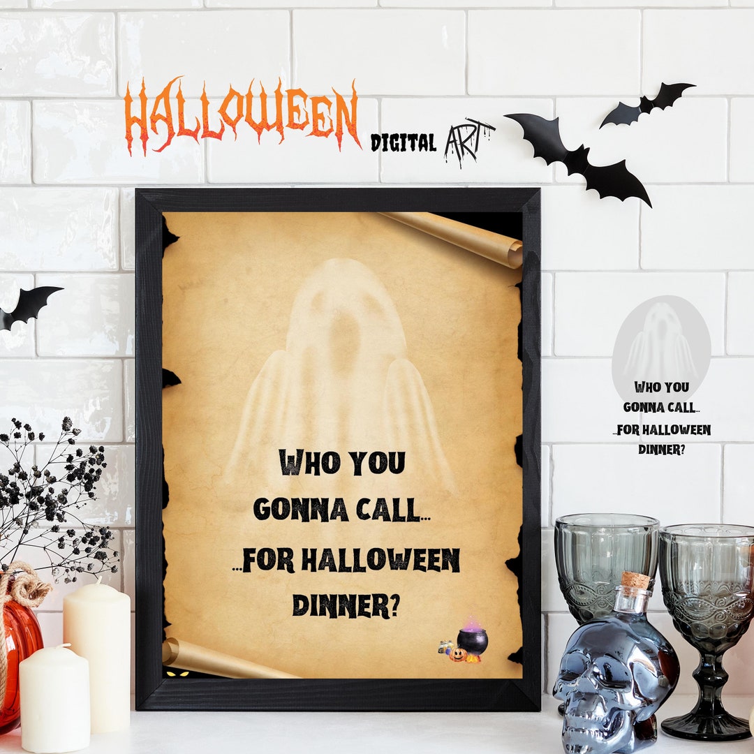 Spooky Halloween Wall Art Printable Instant Download Halloween Art ...