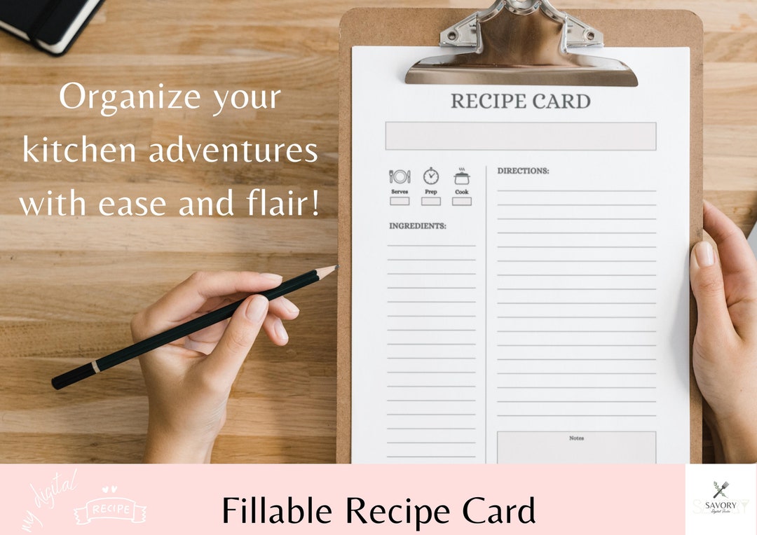 Recipe Book Template | Recipe Fillable Template | Healthy Dessert ...