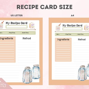 Recipe Book Template | Recipe Fillable Template | Healthy Dessert ...