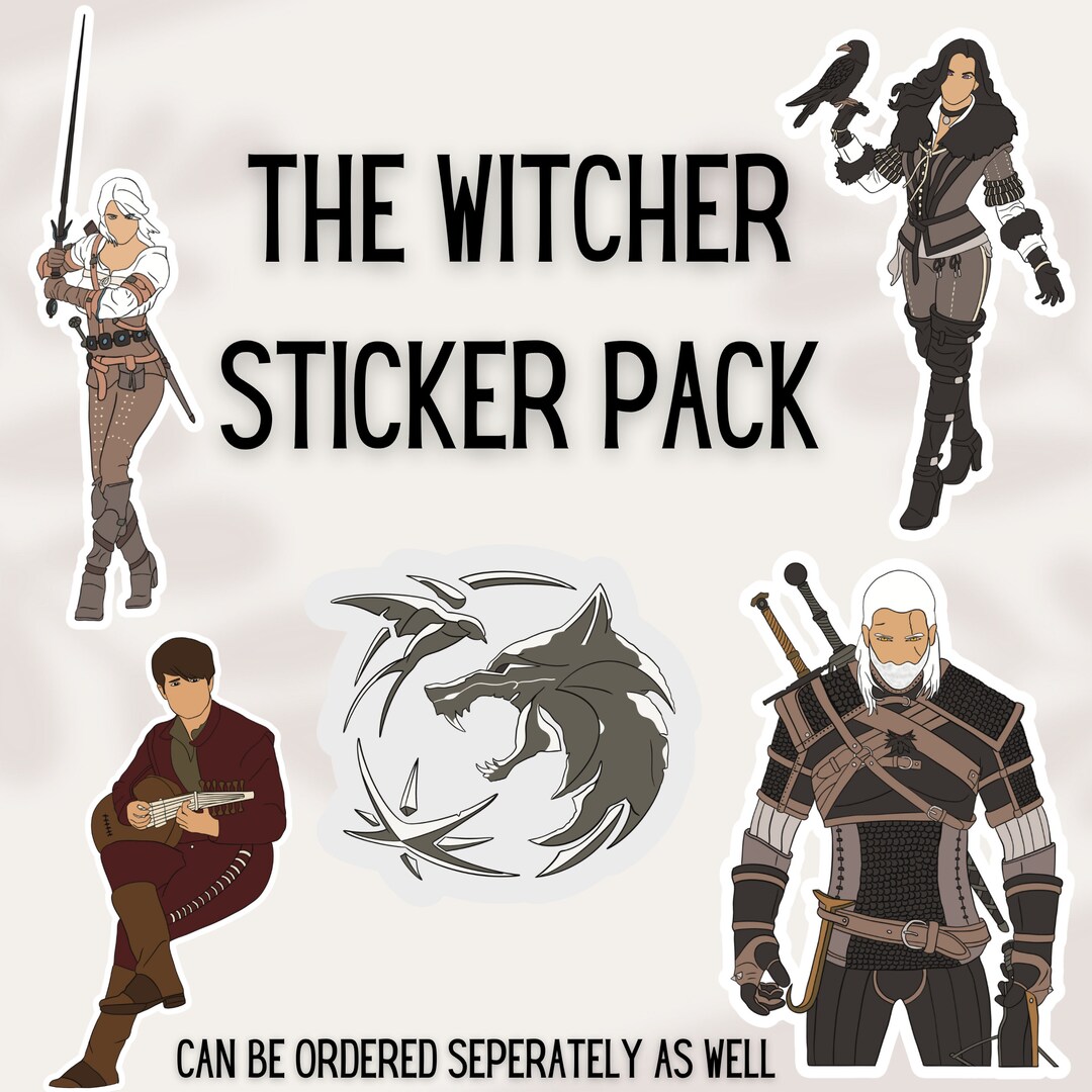 Witcher 3 Inspired High-quality Vinyl Sticker Pack - Set of 5 - Etsy