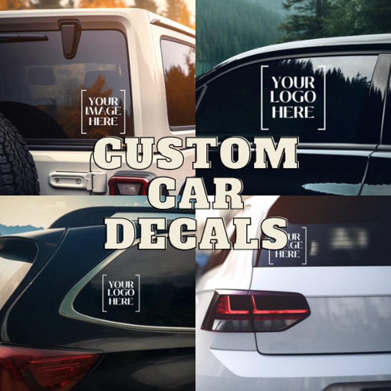 Custom Car Window Decal, Car Decal Logo, Business Car Decal, Custom ...
