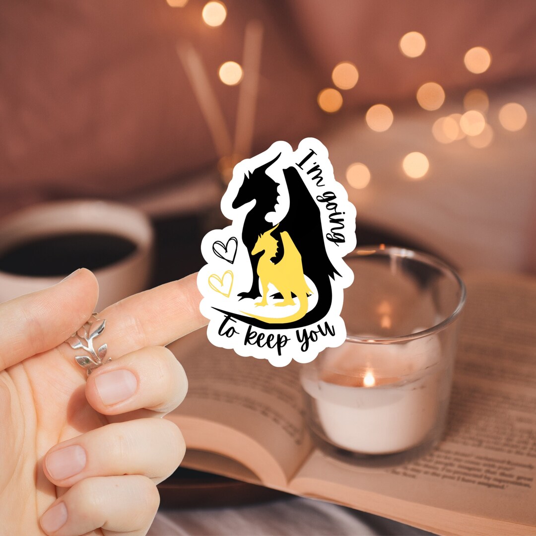 Fourth Wing Tairn & Adarna Fantasy Bookish Stickers - Etsy