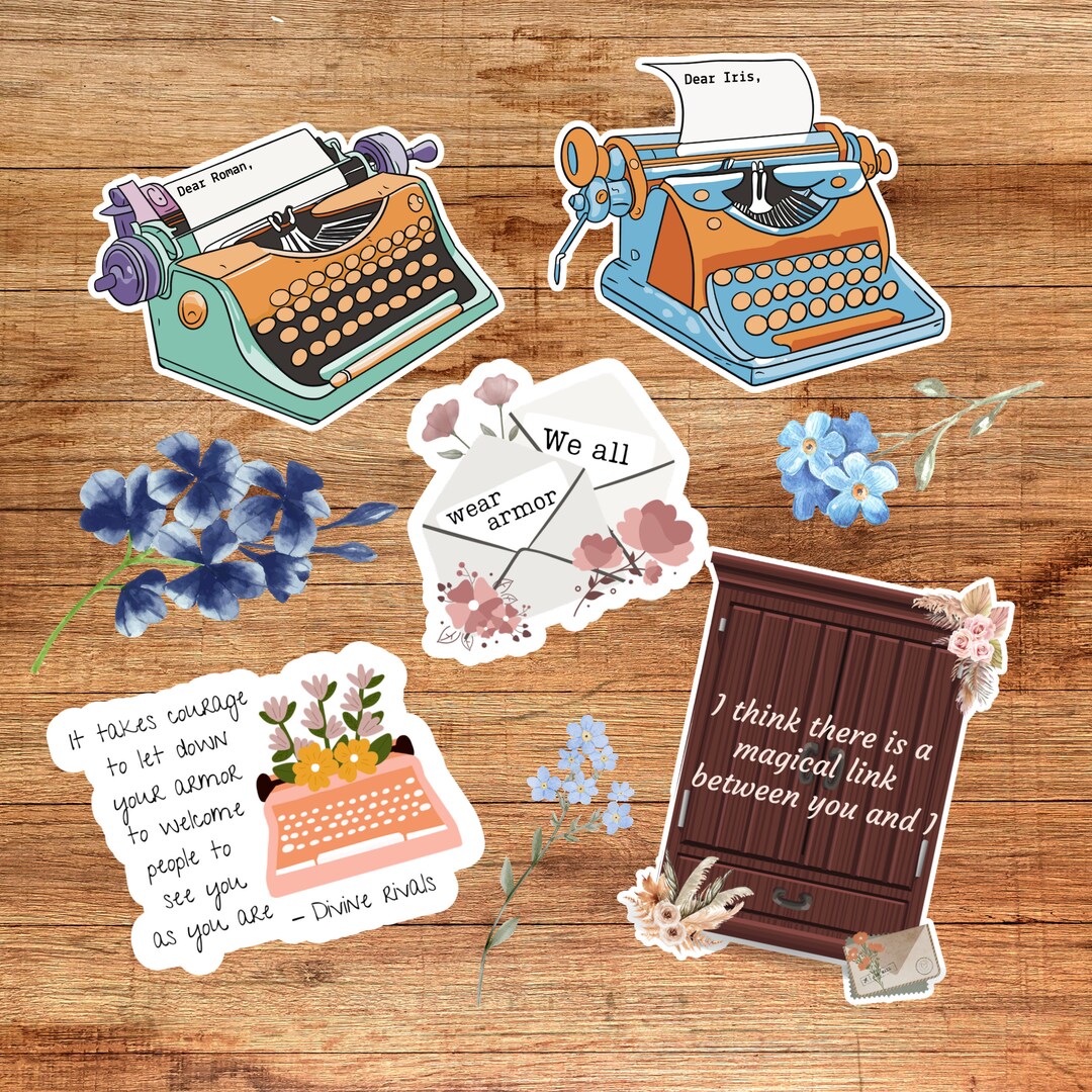 Typewriter Stickers | Insatiable Bookish Sticker Bundle - Etsy