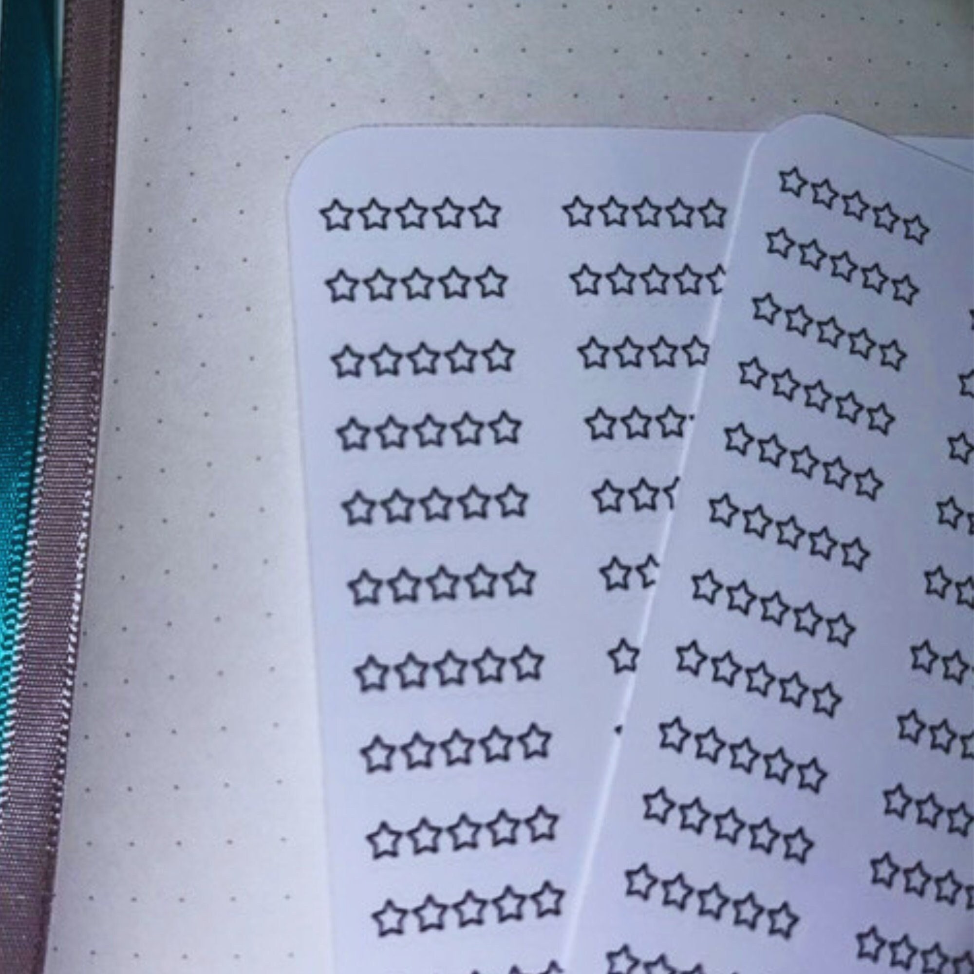 Blank Star Rating Sticker Sheet Color in 5-star Rating Reading Journal ...