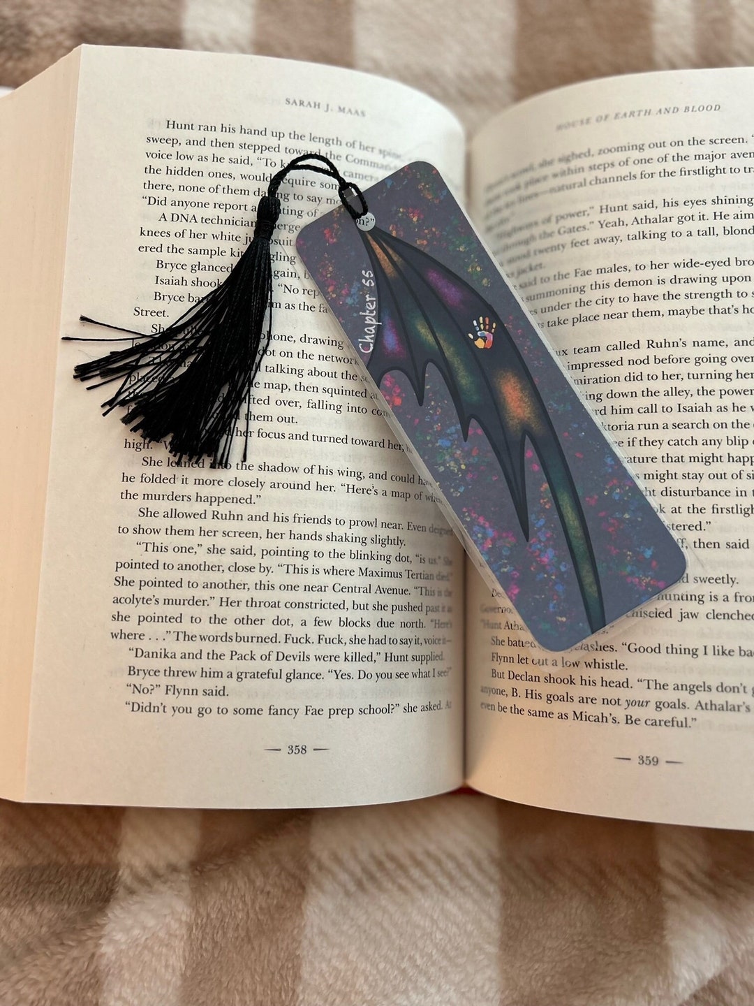 Chapter 55 Laminated Bookmark Chapter 55 Edition With Rhys and Feyre ...