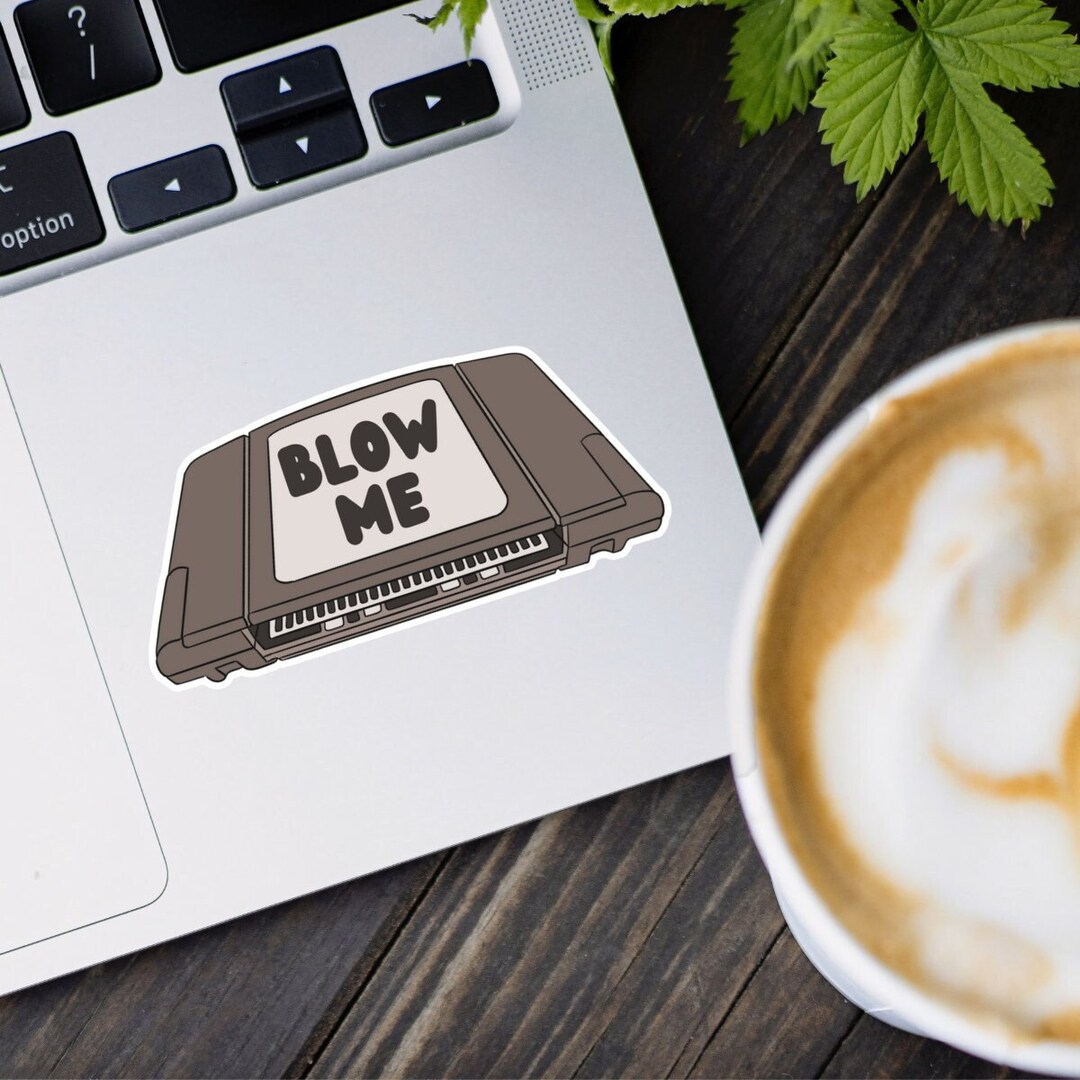 Blow Me Retro Gaming Cartridge Meme Sticker - Etsy